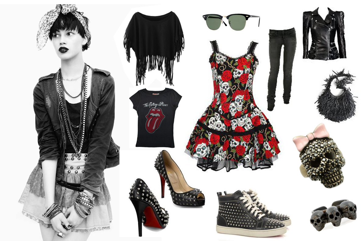 Historiador do Rock: Moda rock garotas ROCK AND ROLL