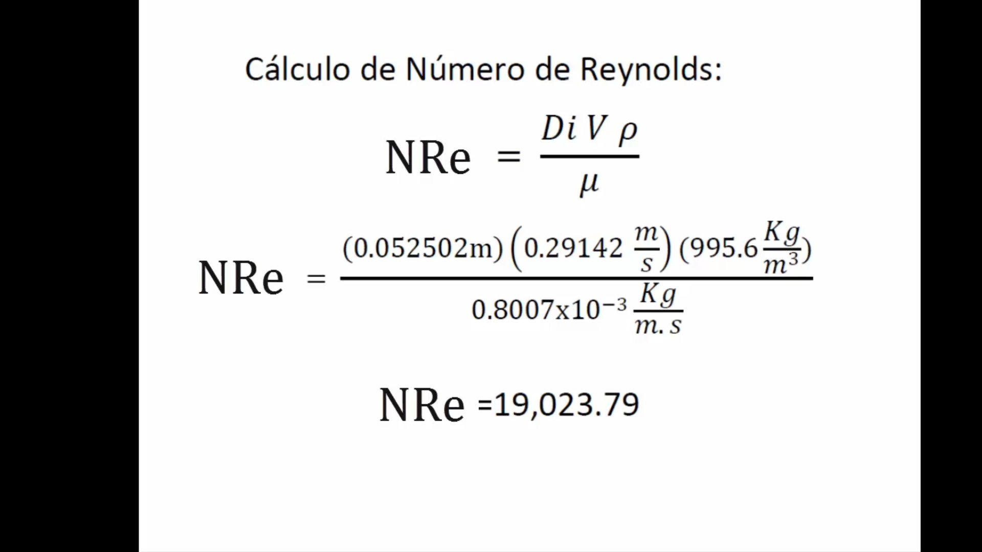 ¿Cómo calcular el Número de Reynolds?