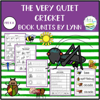 THE VERY QUIET CRICKET BOOK UNIT PRODUCTS BUNDLE ~ Book Units by Lynn