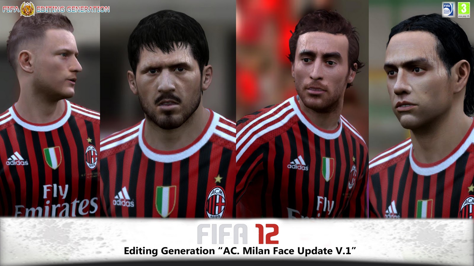 Editing Generation AC. Milan Face Update V.1 | FIFA/ PES Editing Generation