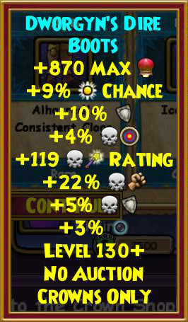 Wizard101 Professor's Hoard Level 130+ Gear Update - Swordroll's Blog ...
