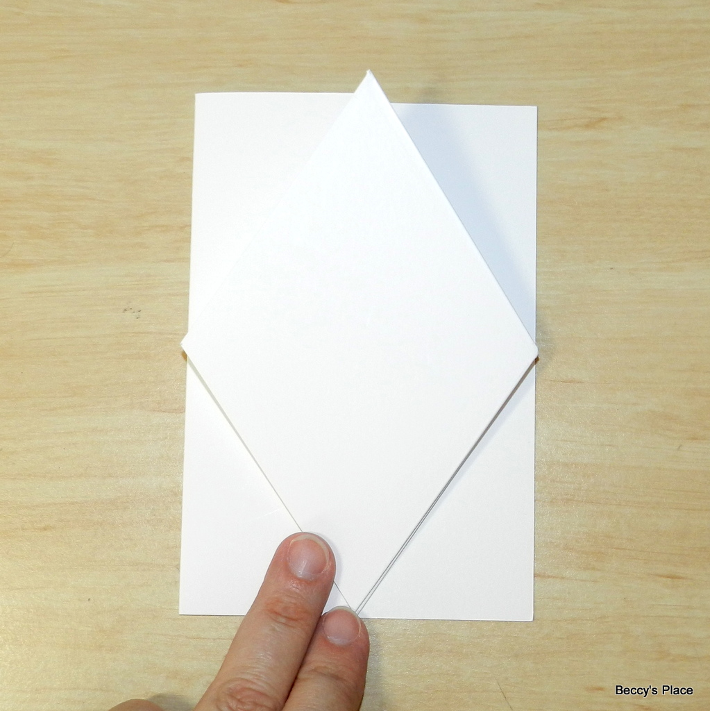 Beccy's Place: Tutorial - Upright Diamond Fold