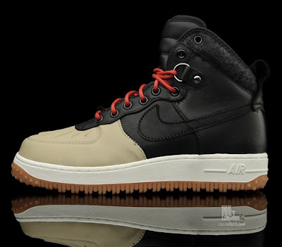 KIXIONARY WORLD: Nike Air Force 1 Duck boot – Black – Khaki – Sail