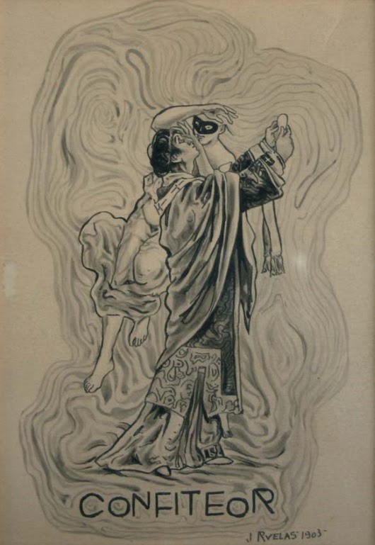 Arte de México. Colección Andrés Blaisten.: "Confiteor" de Julio Ruelas