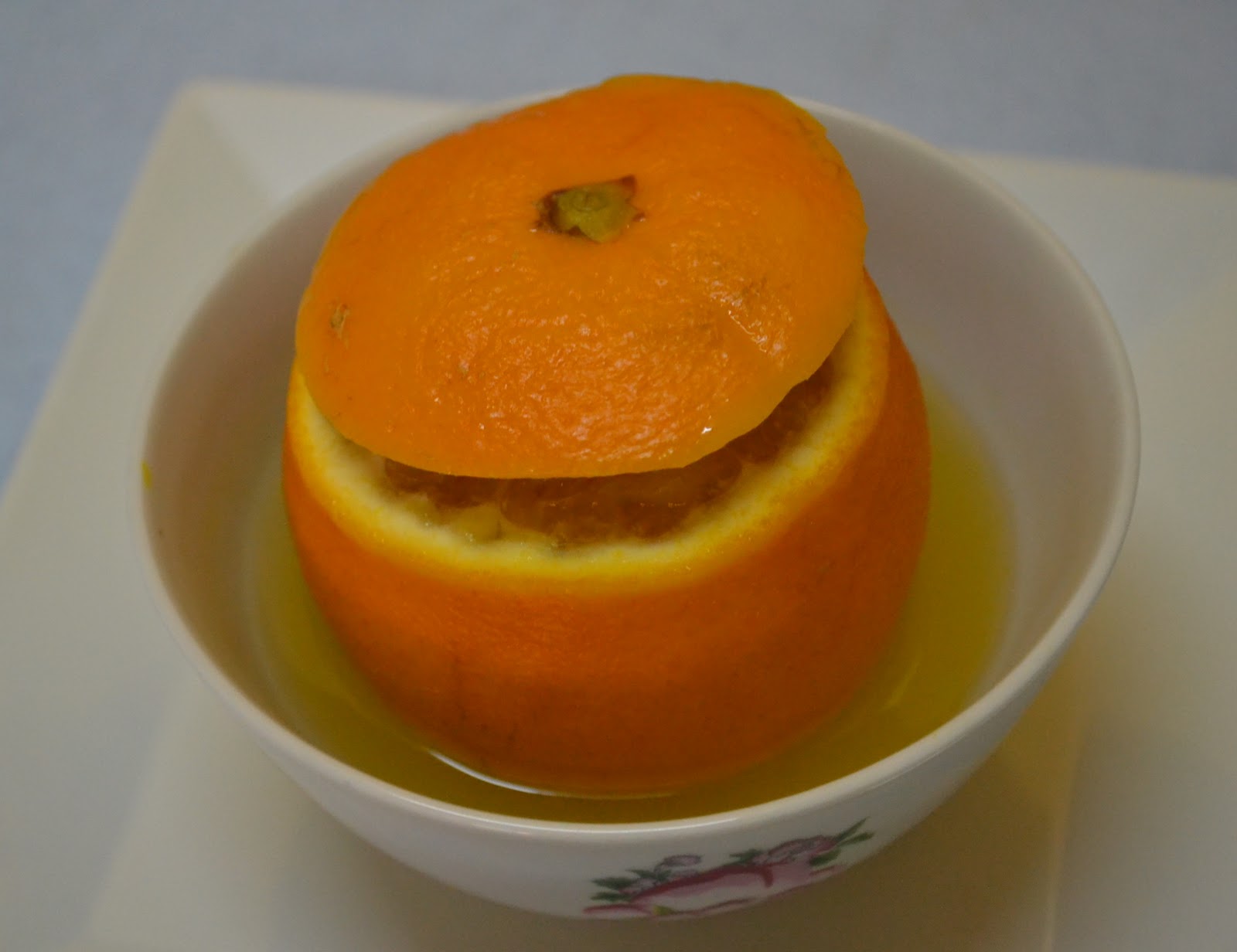 Food@Home Sweet Home: Effective Home Remedy for Cough = Steam Orange