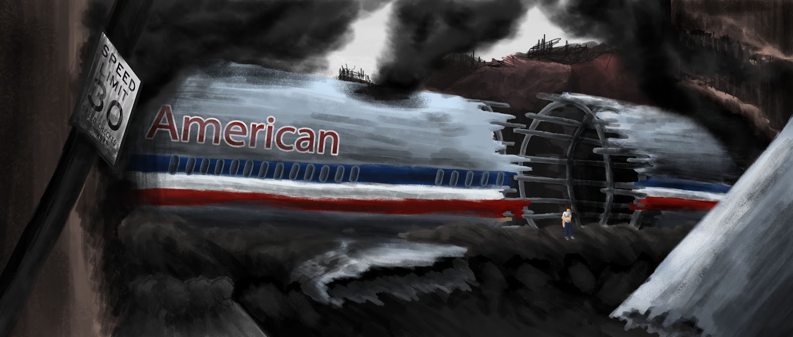 SkyWolf Productions: Plane Crash Concept Art