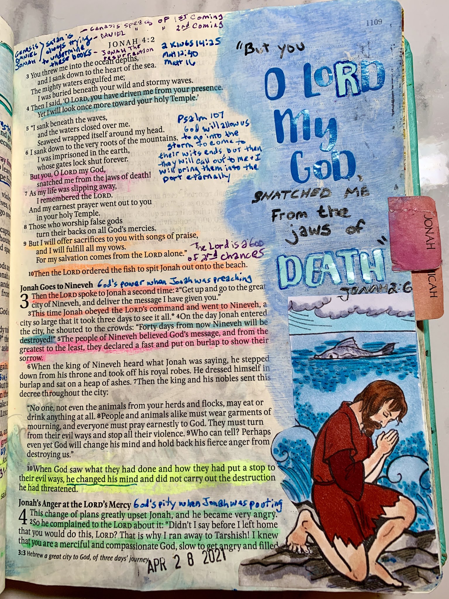 Amy's Creative Pursuits: May Bible Journaling Pages: Jonah to Zechariah