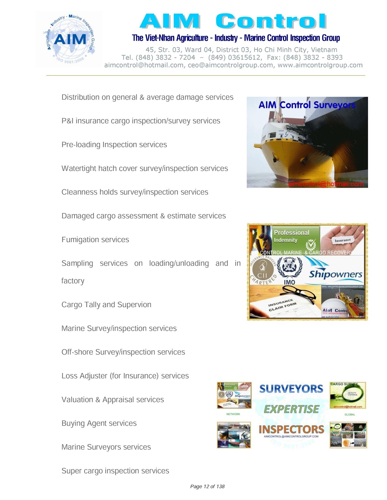 Loading Supervision and Inspection: Inspection during loading operation