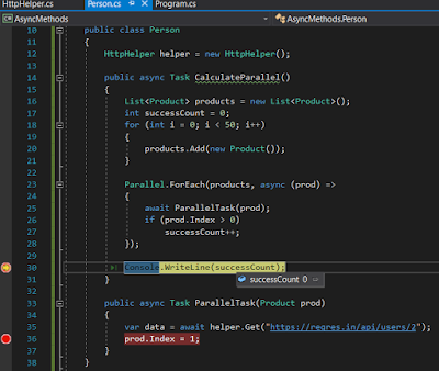 DotNet Developer Blog: Call the Async method inside the Parallel ...
