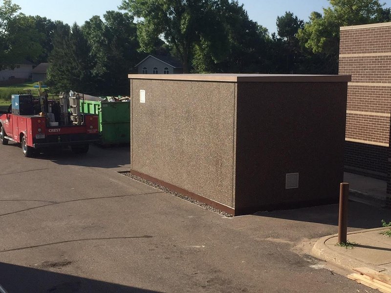 Crest Precast Concrete: Secure Storage Buildings installed for Osseo ...