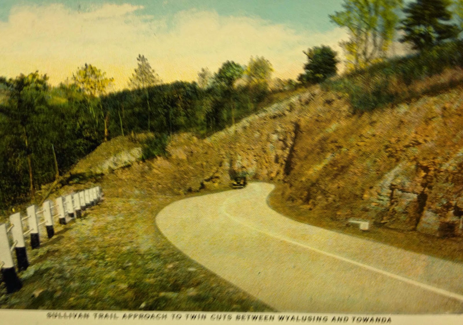 1921 Sullivan Trail Postcard from Wilkes Barre, PA to Watkins Glen, NY ...