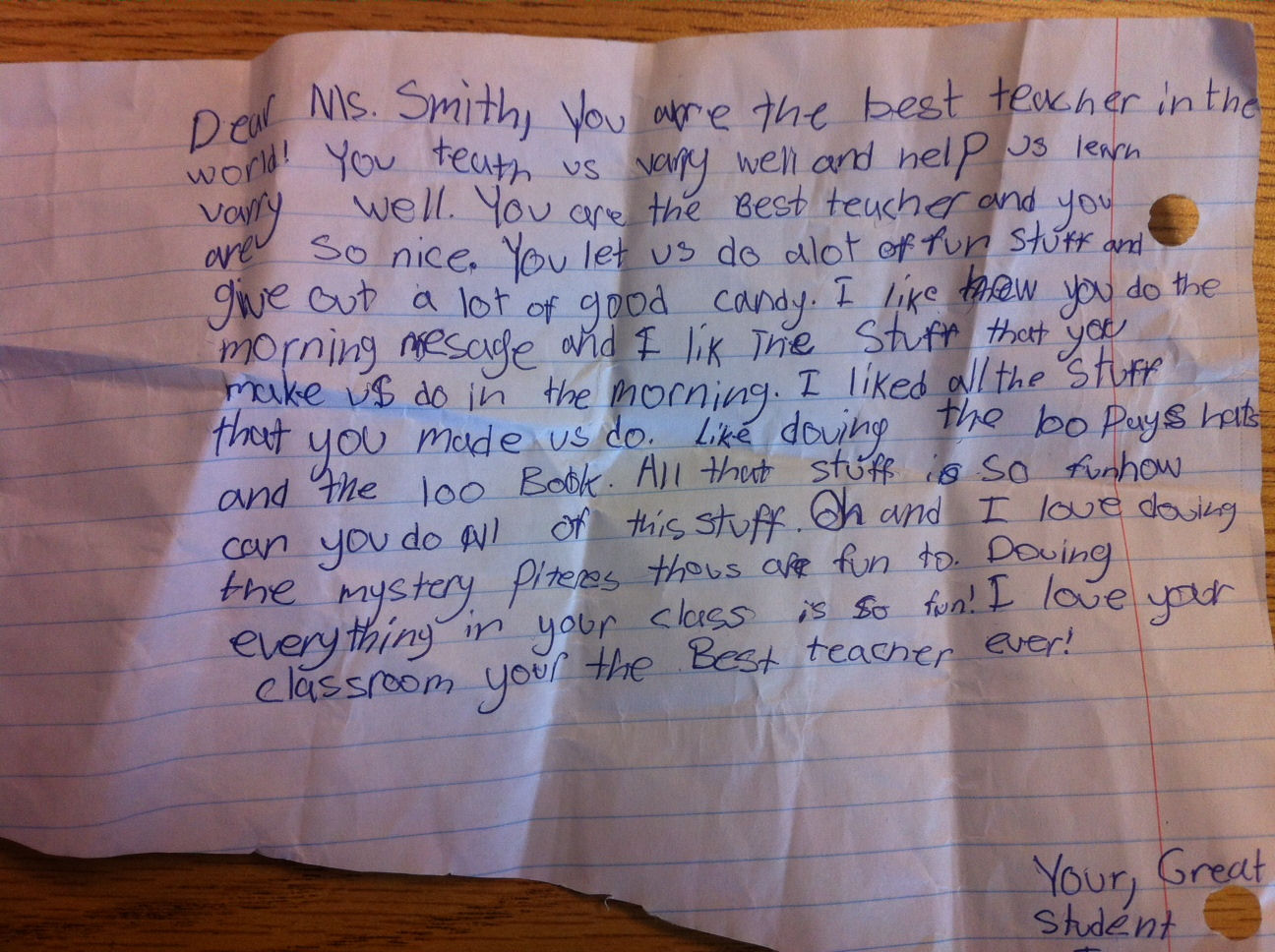 The Reinspired Teacher: 100th Day, a Special Note, and a Super Sale