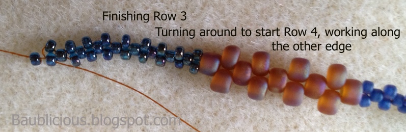 Baublicious: Freeform Peyote Bracelet - First Steps