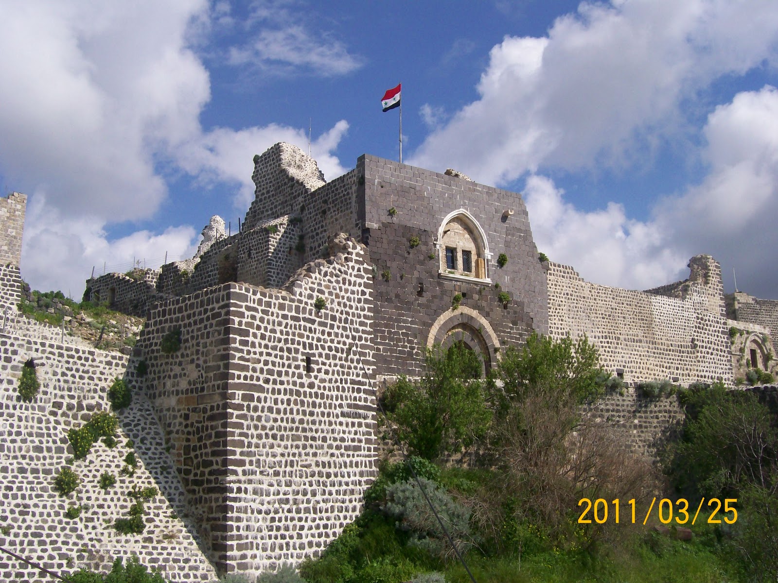 study Arabic abroad: coastal castles - Syria Almarqab castle.