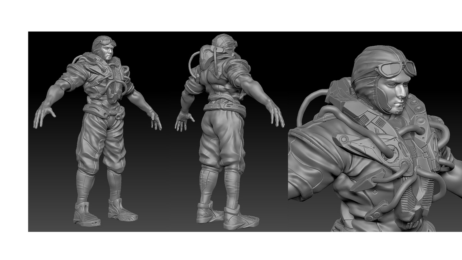 one percent talent: Zbrush, Unreal Engine Class Character Sculpt