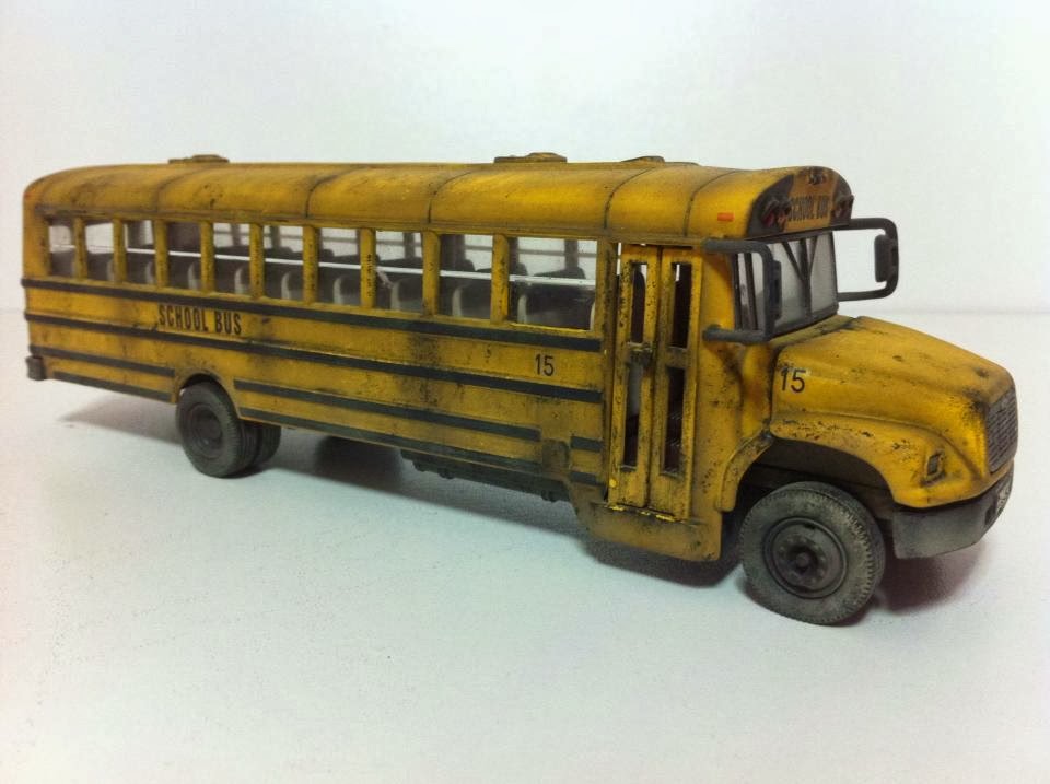 Kitter's Scale Models: 1/55 Die Cast U.S School bus (Siku)