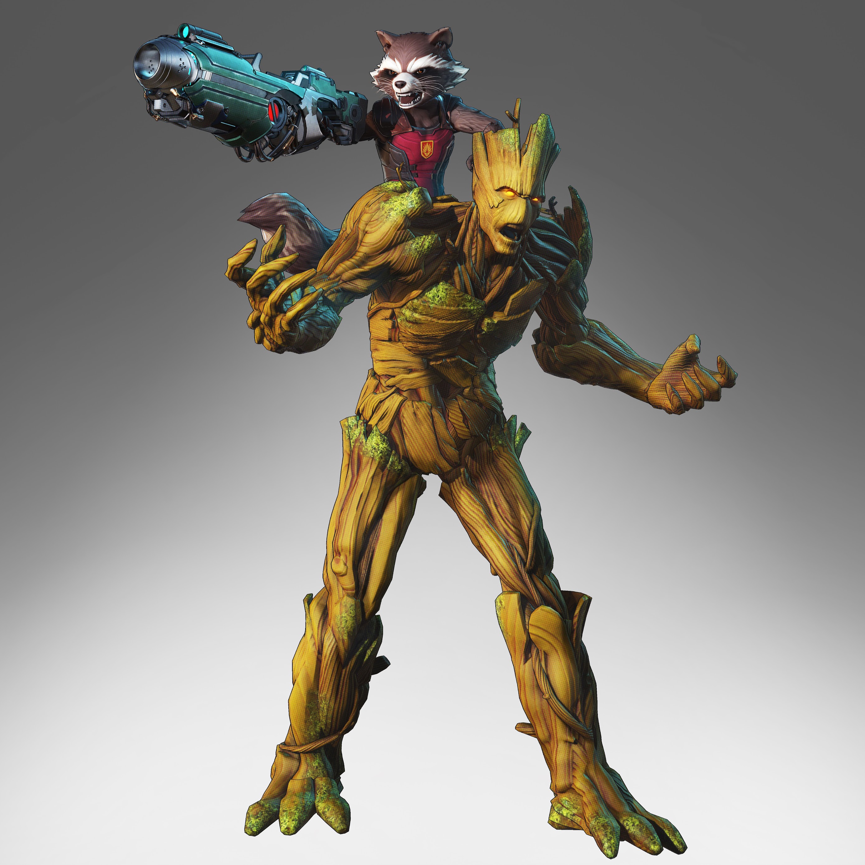 Groot, Rocket Raccoon, Marvel Ultimate Alliance 3, 8K, #30 Wallpaper ...