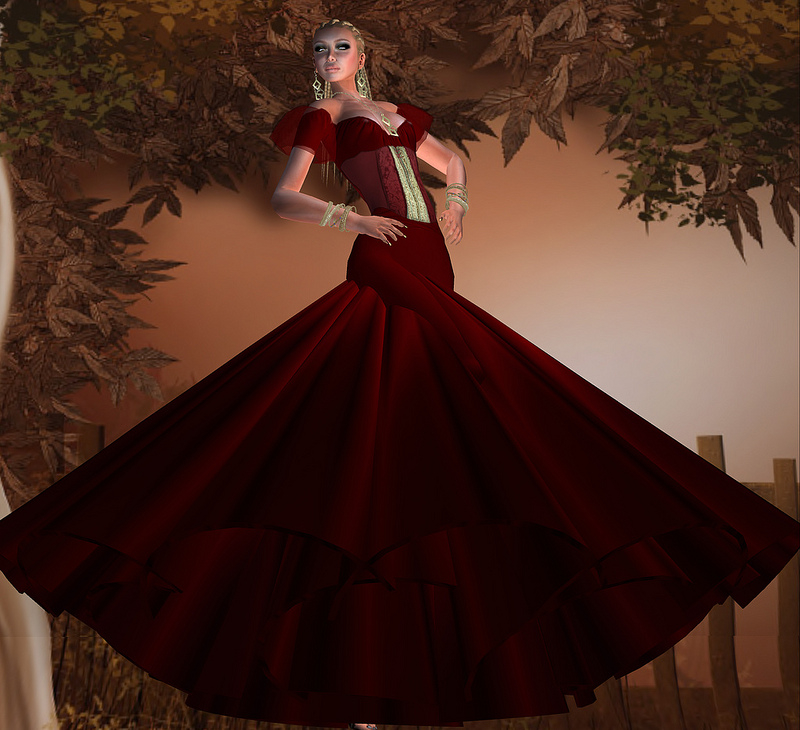 Becky Kénaan's Blog: CWS: Chillin' Red Renaissance Corset Gown ...
