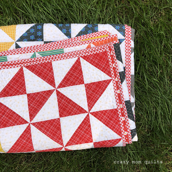 crazy mom quilts: broken dishes-a completed quilt