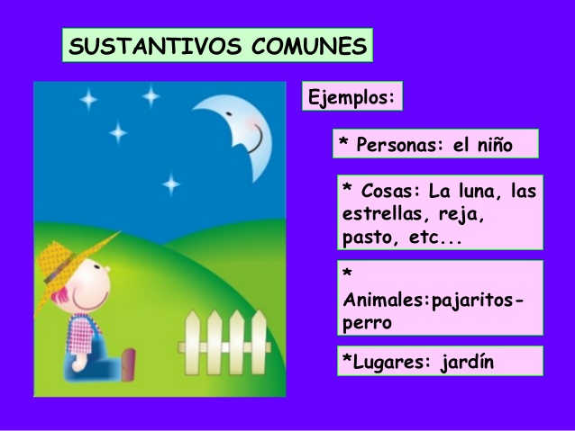 Sustantivos Comunes