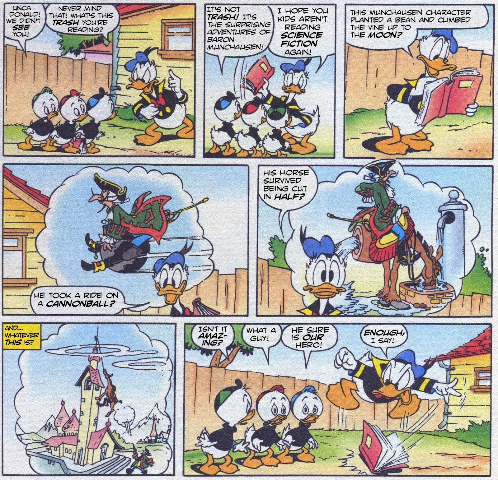 Duck Comics Revue: "Donald Meets Baron Münchausen"