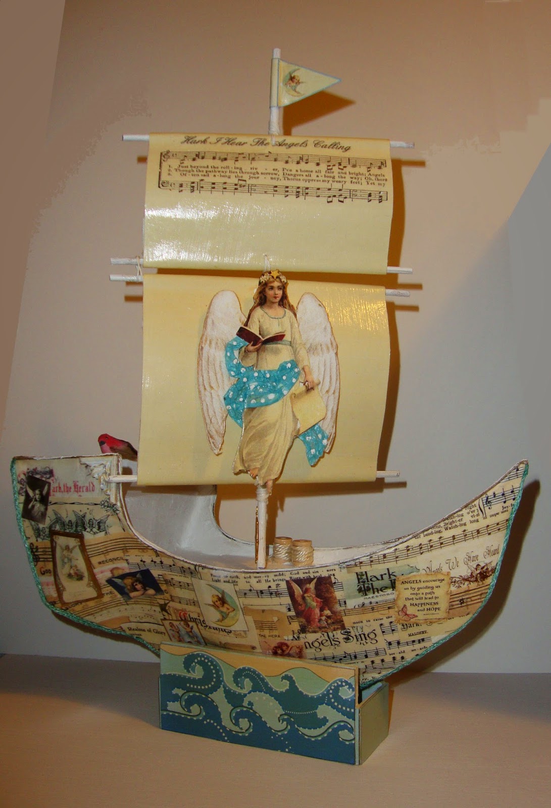 Paper Crafts made with paper: My new Angel Ship