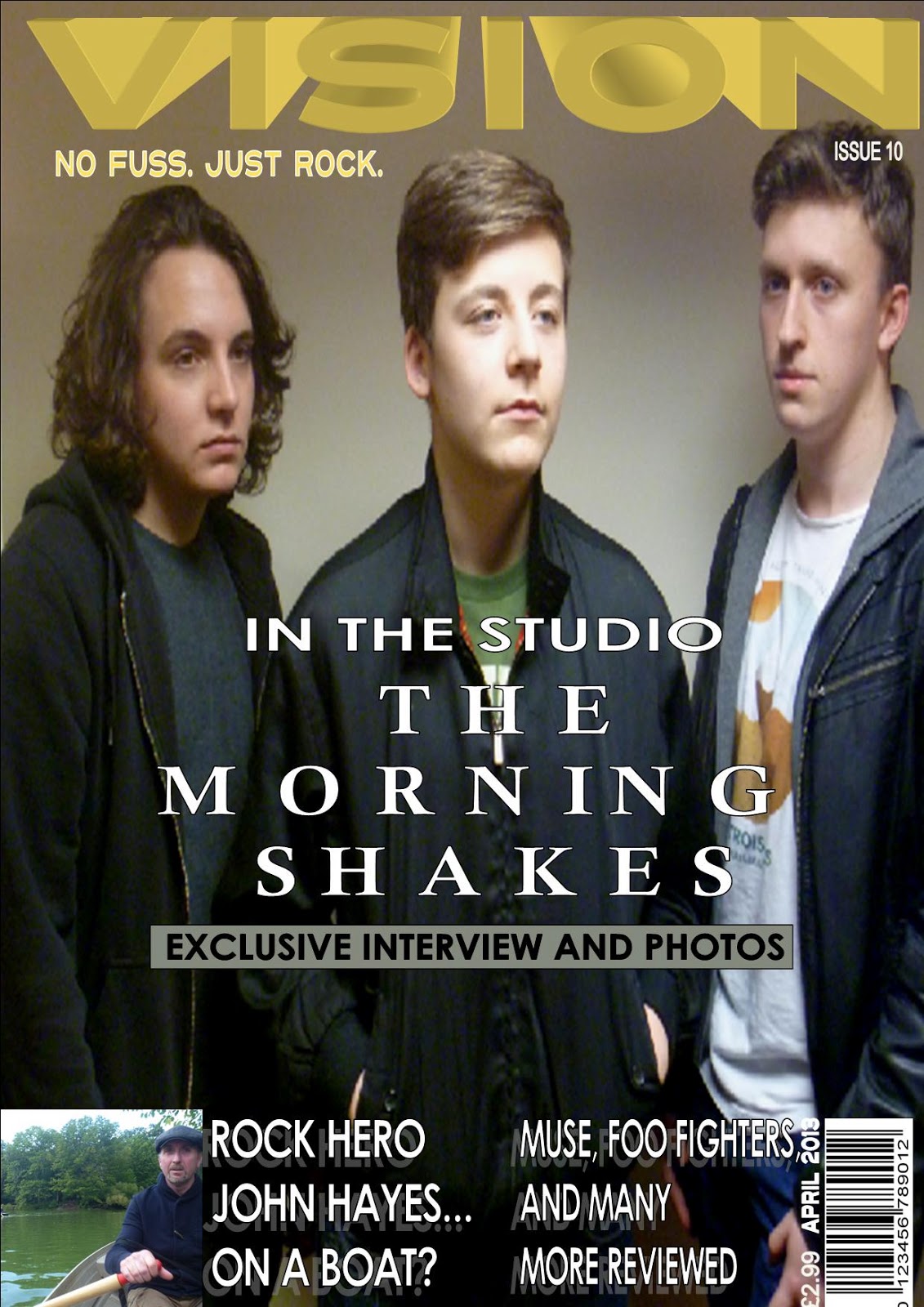 Liam Rabbette's Music Magazine: Music Magazine Front Cover- Final Draft