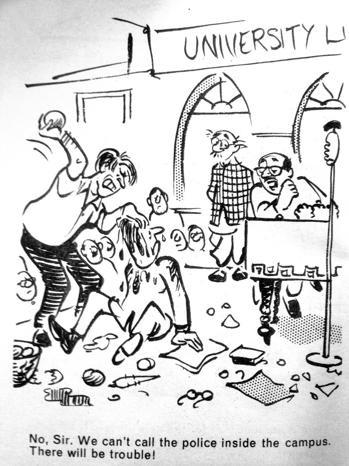 R.K. Laxman's Cartoons: Protests by Students