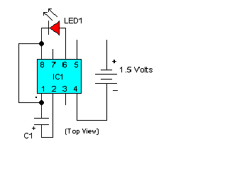 LED Flasher with the LM3909 IC - Circuits Project