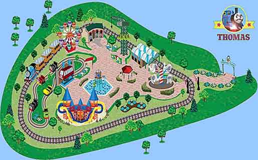 Magic Six flags theme parks Thomas town six flag great adventure ...