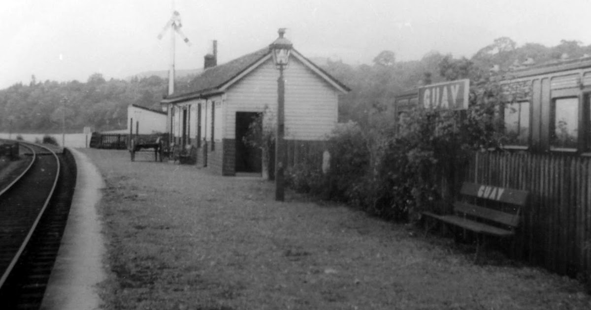 Tour Scotland: Old Photograph Railway Station Guay Perthshire Scotland