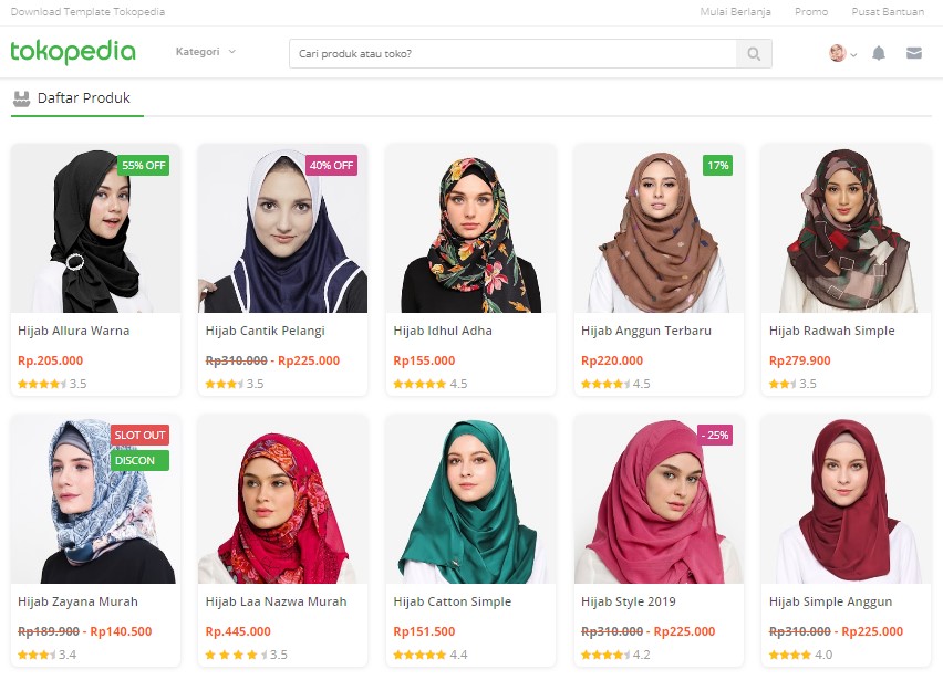 about template - Digital Shoping