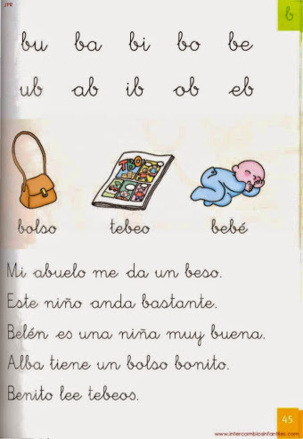 Alfapeques: Leemos con la letra b
