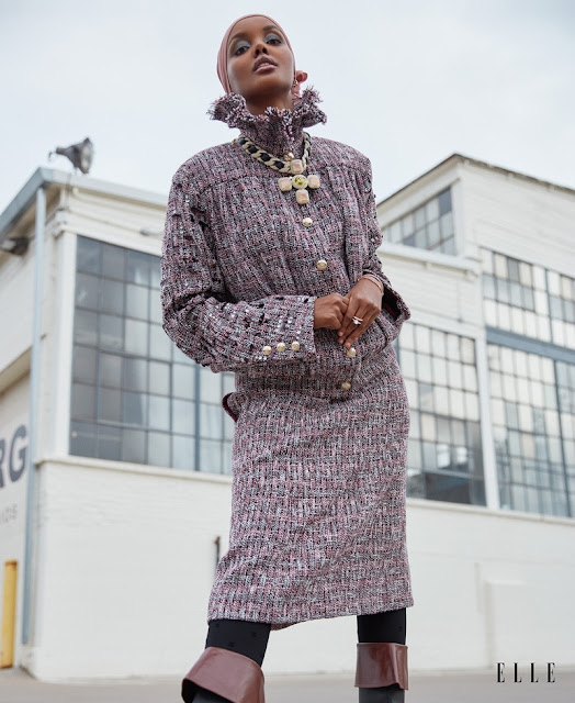 Últimas Tendencias: Halima Aden modela looks elegantes en ELLE Singapur