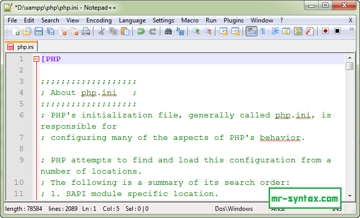 Cara Mengubah File Konfigurasi PHP (php.ini) | Mr Syntax Blogging Style