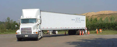 Backing Up a Semi Truck at a 45 Degree Angle