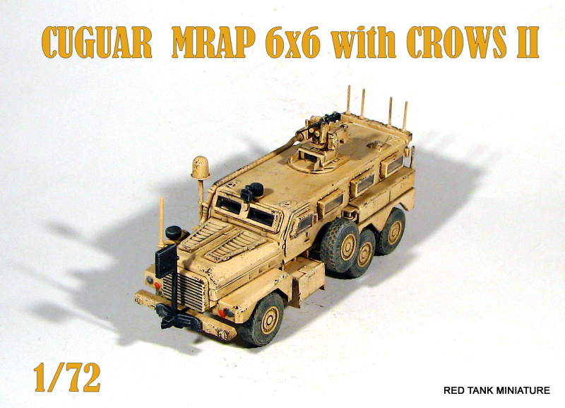 Gulumik Military Models: CUGUAR MRAP 6x6 with CROWS II 1/72