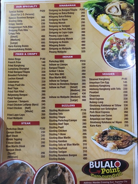 ERICJAZ FOODIES: BULALO POINT (TAGAYTAY CITY)