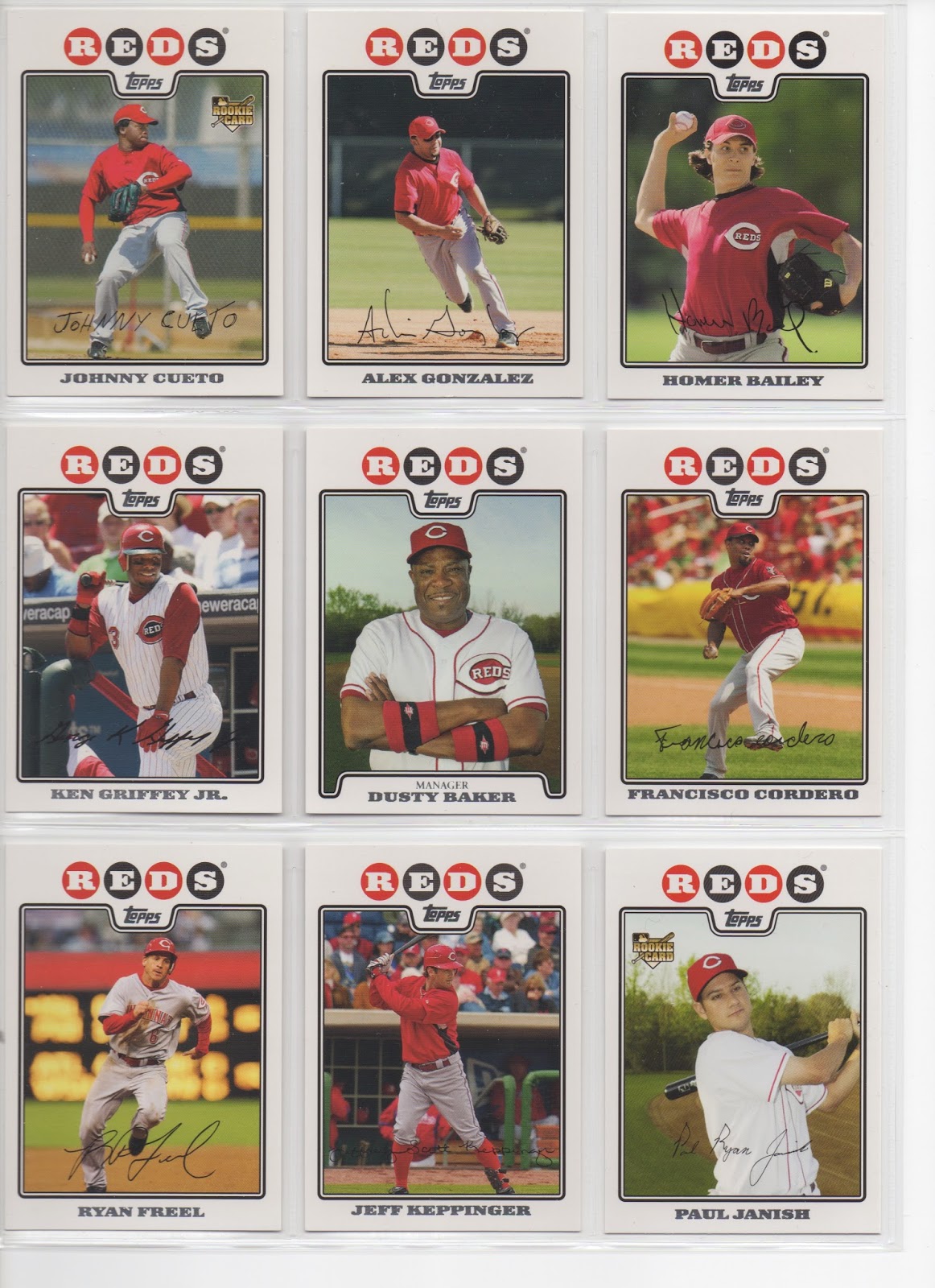 Cincinnati Reds Baseball Card Collector: 2008 Topps Cincinnati Reds ...