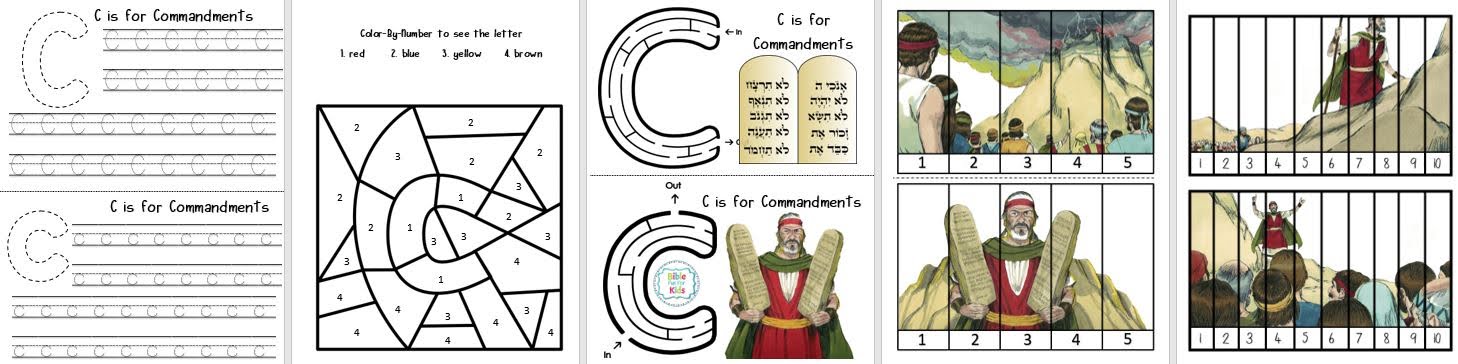 Moses and the 10 Commandments | Bible Fun For Kids