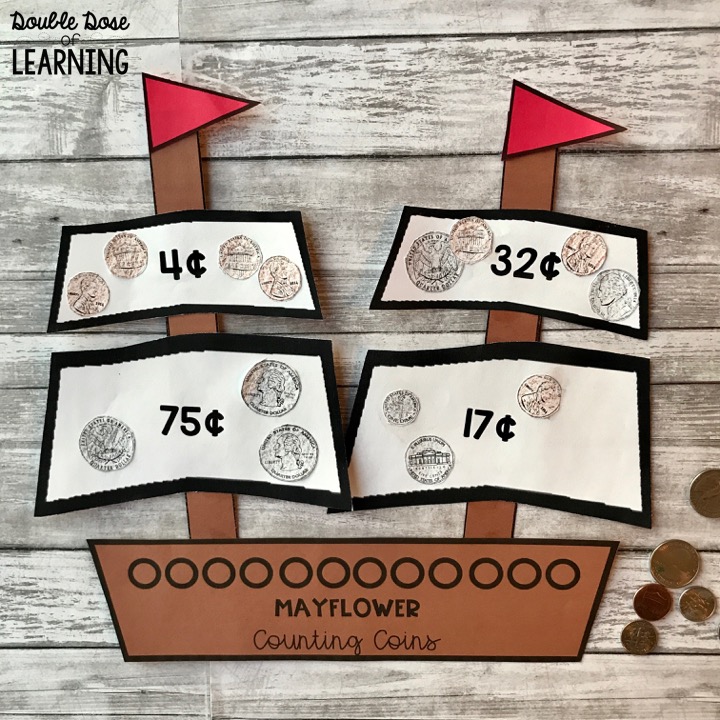 Thanksgiving Math & ELA crafts for 1st and 2nd grade - Double Dose of ...