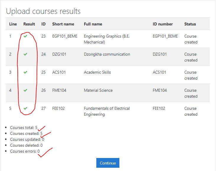 Moodle Bulk Course Upload with csv file: How to upload multiple course ...