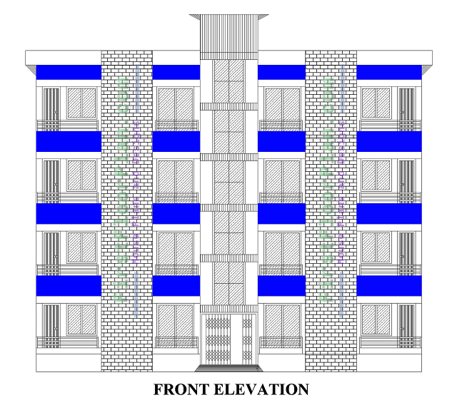 4 Storey building plans and structural design - First Floor Plan