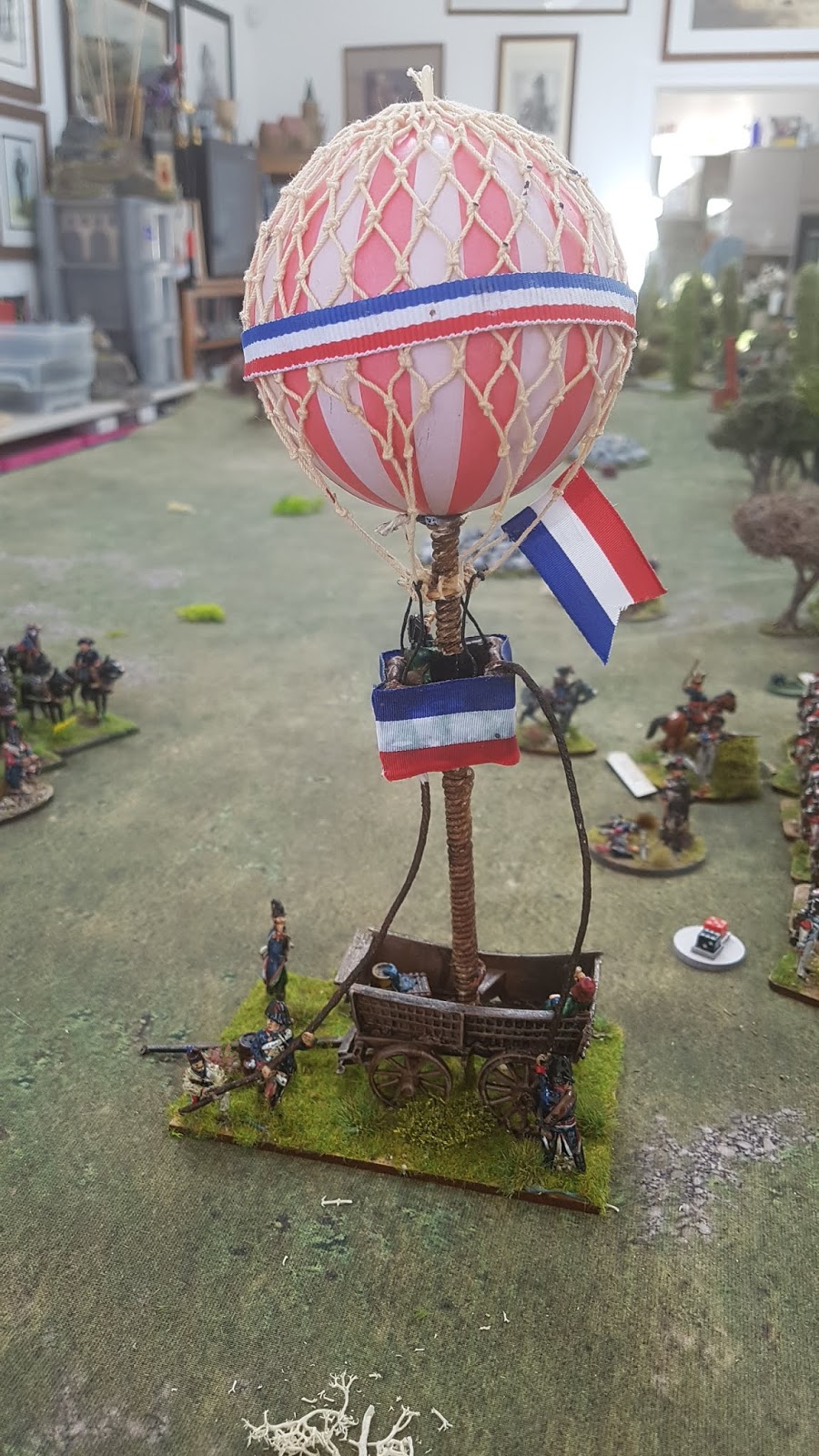 Carryings On Up The Dale : French Aerostatier Corps Balloon circa 1793