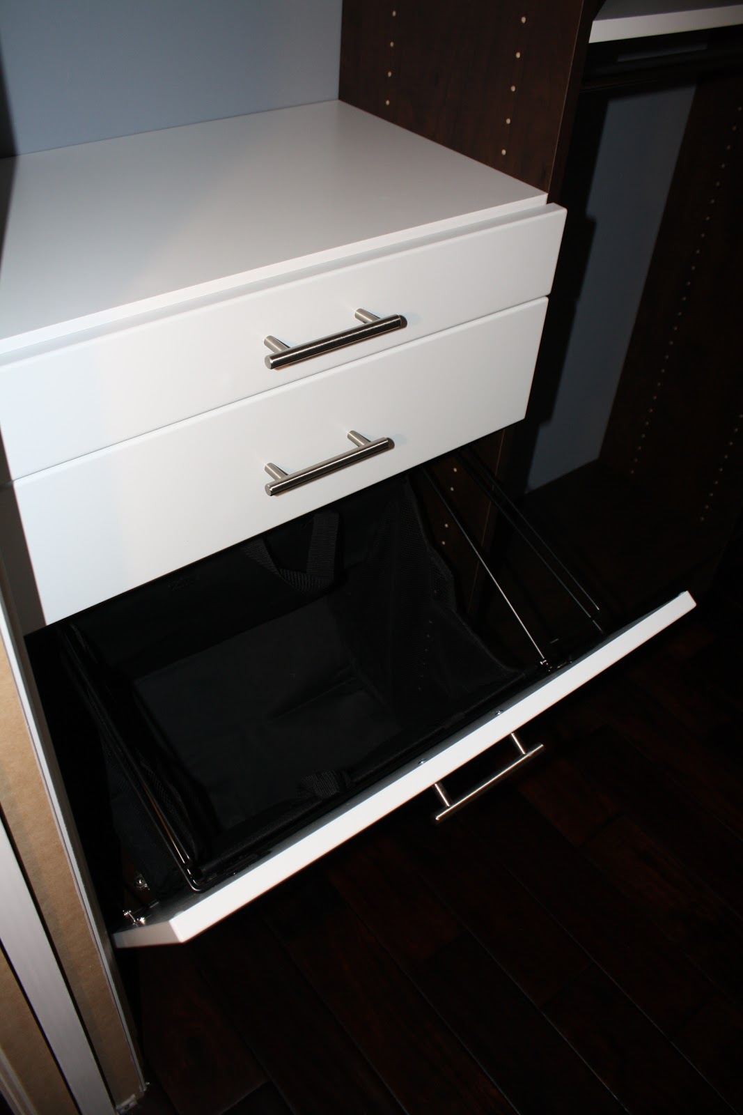 Toronto Custom Concepts Blog: Closet Hamper Tilt Out