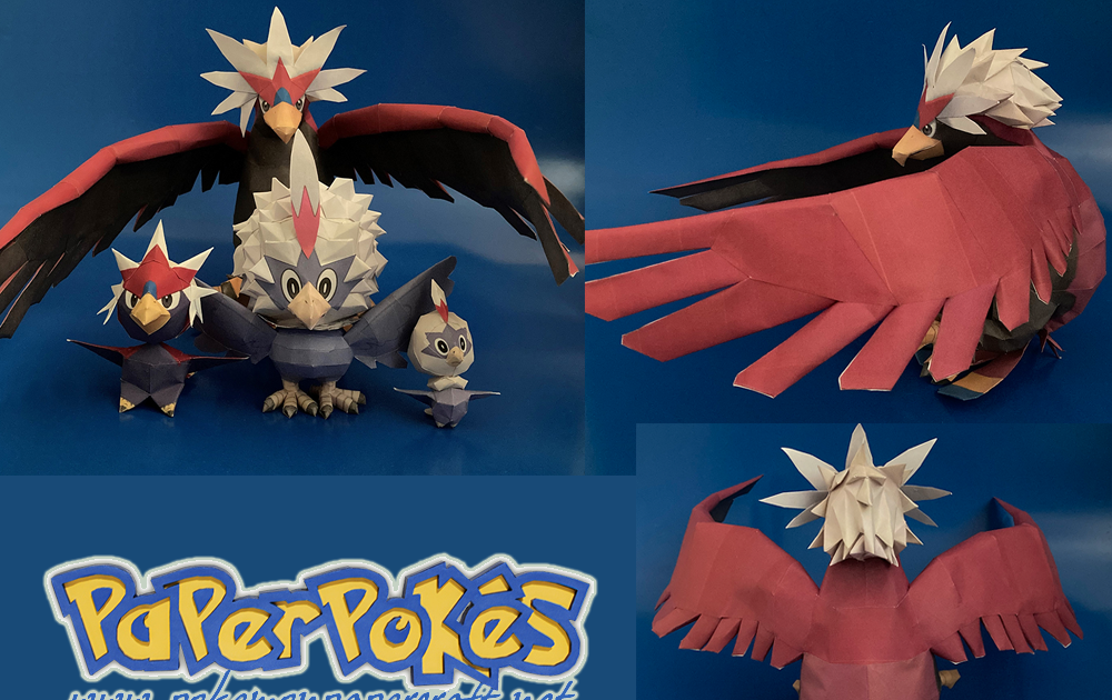 PaperPokés - Pokémon Papercraft: BRAVIARY