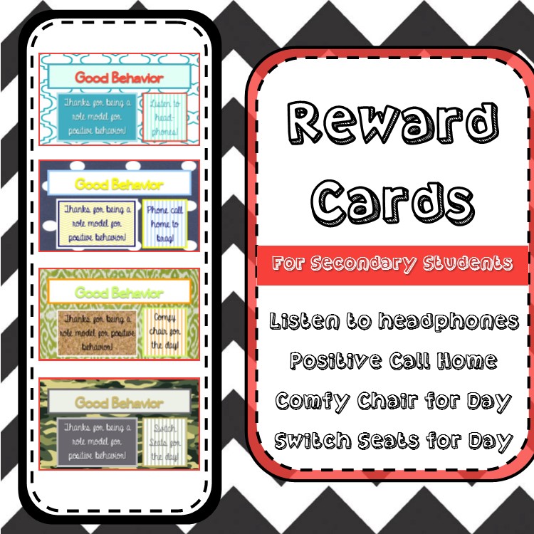 I go by "Miss": Teaching Tip of the Day - Reward Cards #2