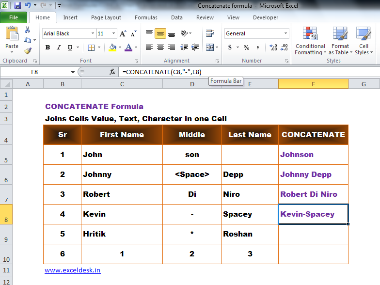 Excel Formulas CONCATENATE Bring The Text Of Multiple Cells Into One Cell With Paste Special excel-formulas-concatenate-bring-the-text-of-multiple-cells-into-one-cell-with-paste-special