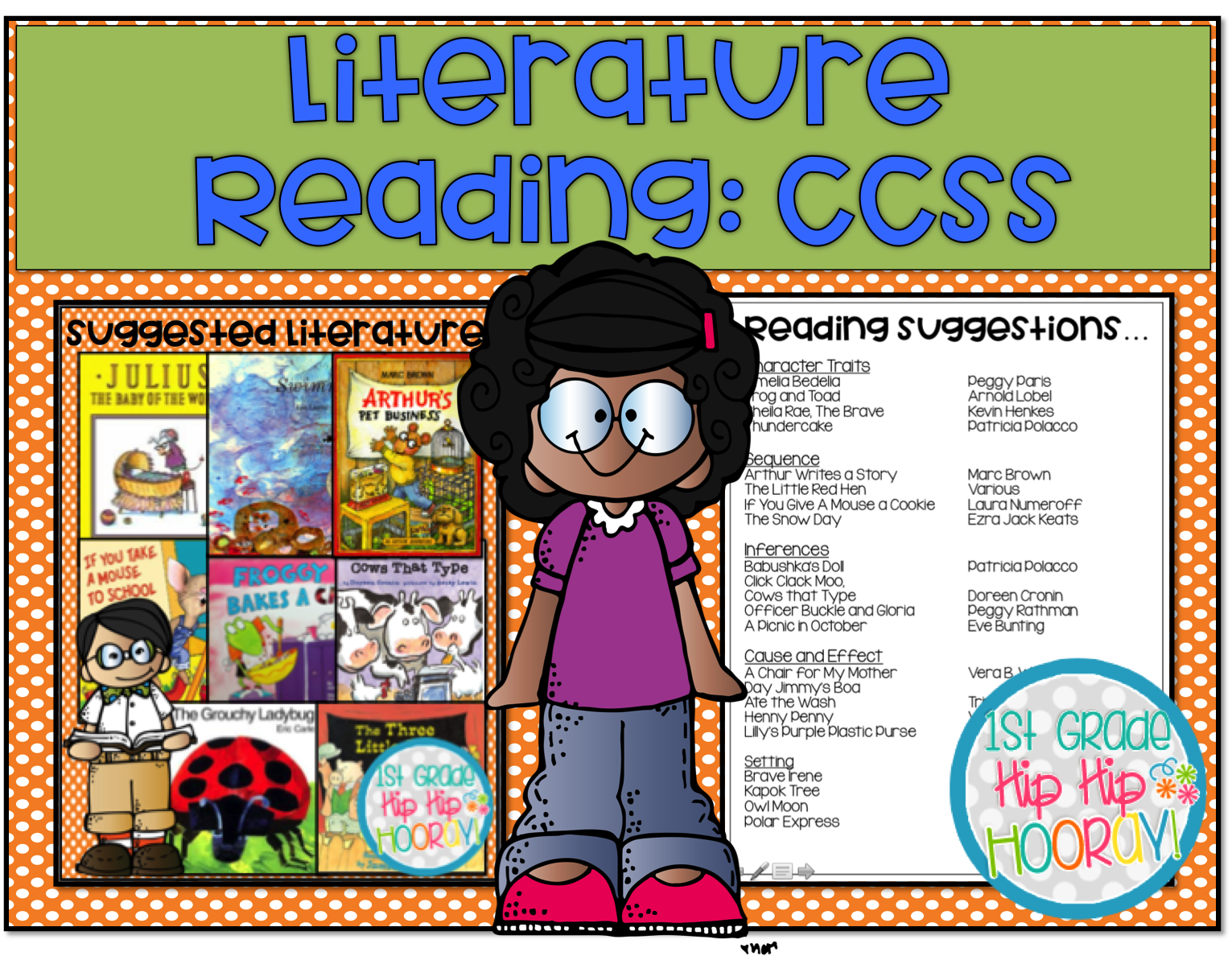 1st Grade Hip Hip Hooray!: CCSS Reading/Literature Assessment Activities!