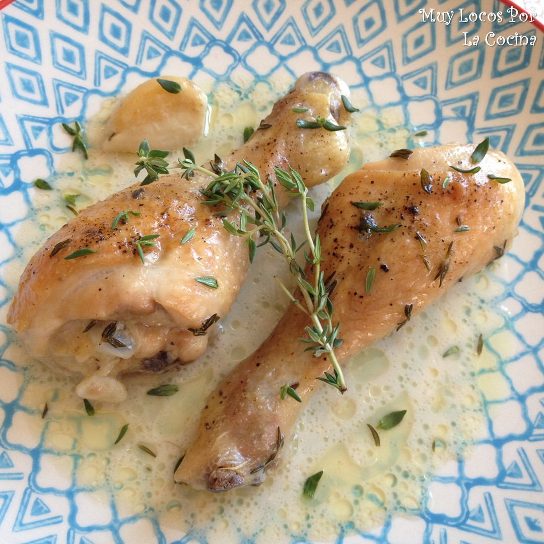 Muy Locos Por La Cocina: Pollo Asado con Leche de Coco, Ajo y Tomillo ...